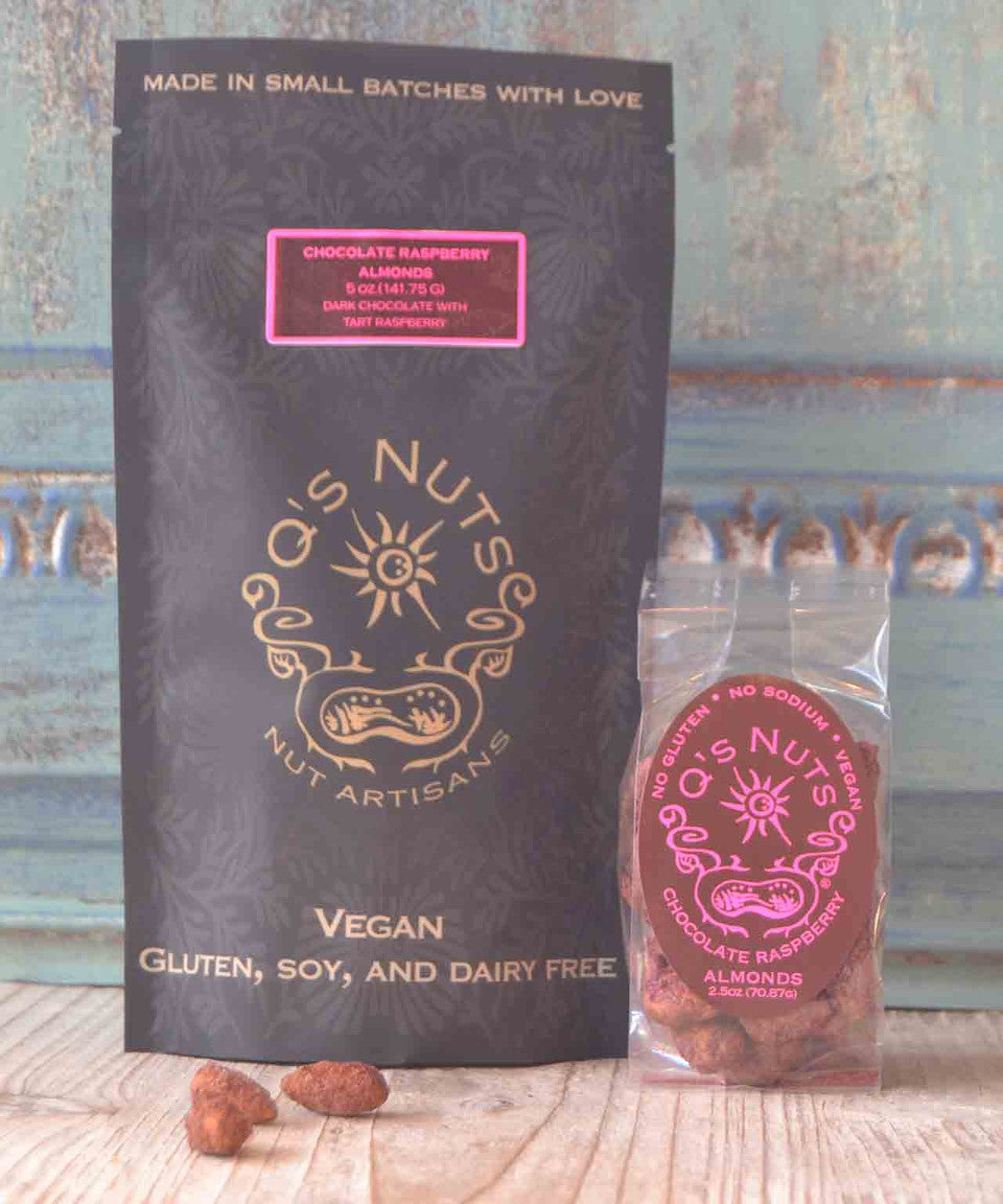 Roasted Almonds & Cashew Mix - Chocolate Raspberry / Q'S NUTS – New ...