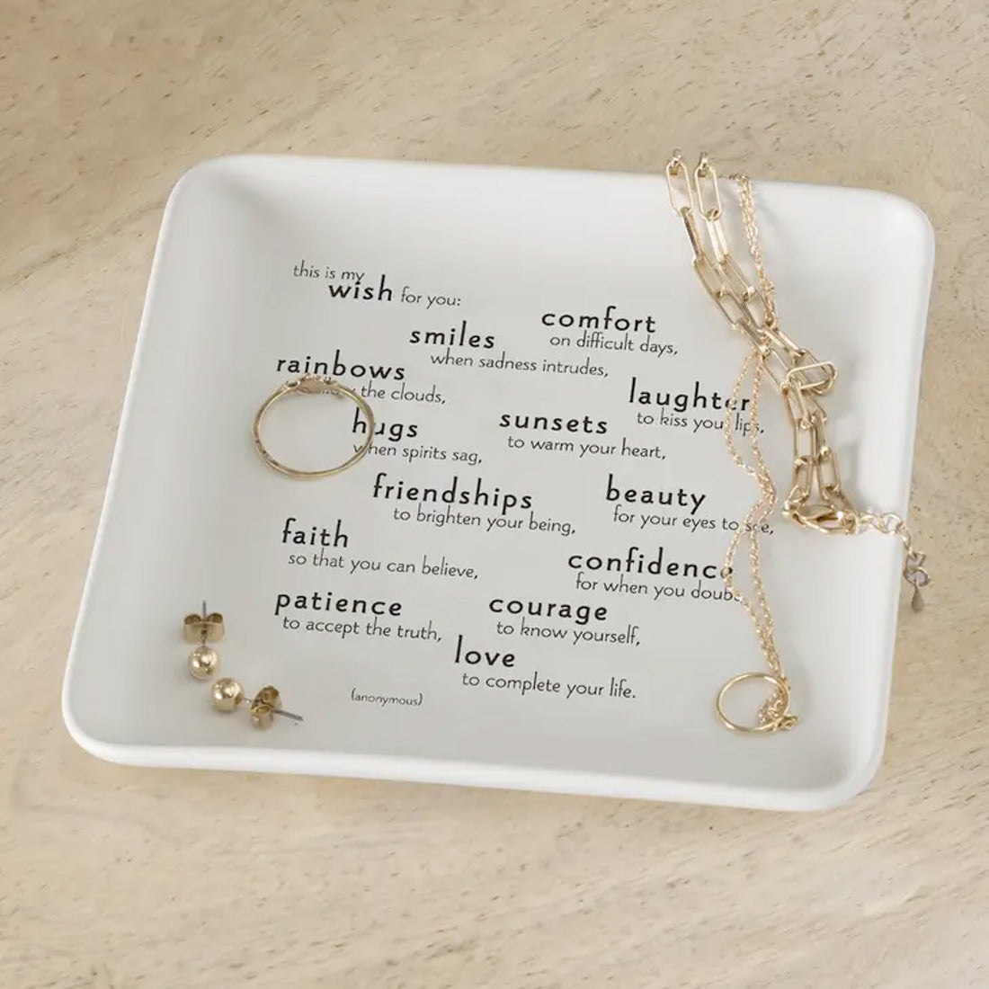 Trinket Dish - My Wish For You Quotes / QUOTABLE – New Book Joy